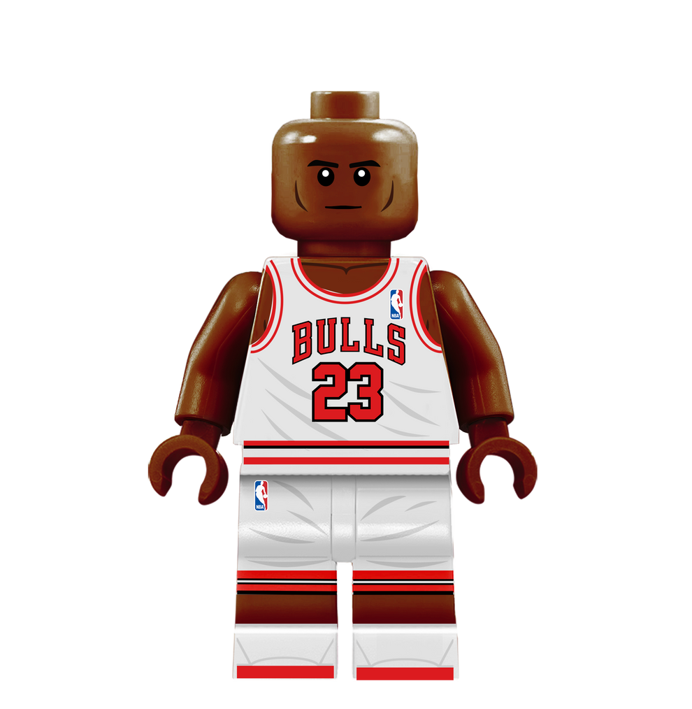 MICHAEL JORDAN Custom Printed LEGO Minifigure – FAMOUS MINIFIGS