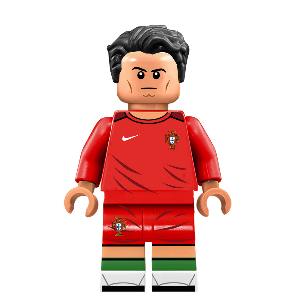 CRISTIANO RONALDO Custom Printed LEGO Minifigure – FAMOUS MINIFIGS