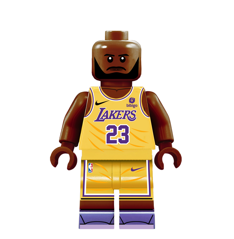 LEBRON JAMES Custom Printed LEGO Minifigure – FAMOUS MINIFIGS